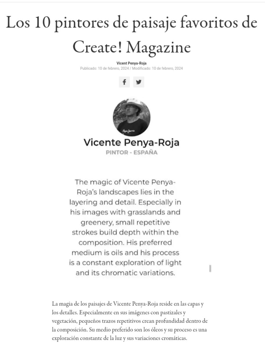 Penya-Roja,artista pintor independiente.Pintor valenciano realista